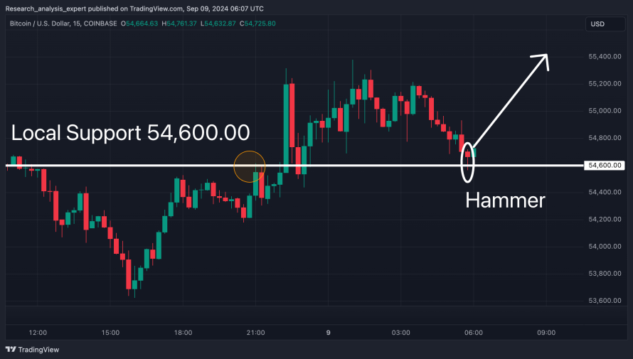 Intradenní Price Action patterny na bitcoinu 9.9.2024 | FXstreet.cz