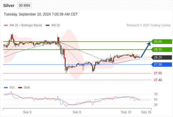 Stříbro - Intradenní výhled 10.9.2024 | FXstreet.cz