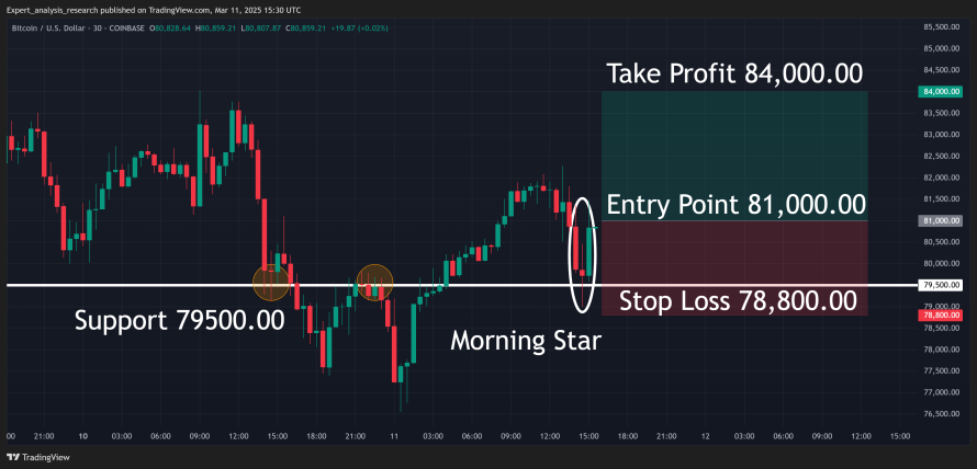 Intradenní Price Action patterny na bitcoinu 11.3.2025 | FXstreet.cz