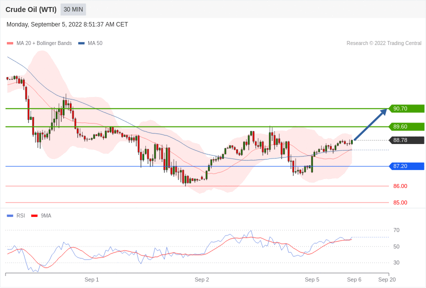 Ropa WTI - Intradenní výhled 5.9.2022 | FXstreet.cz